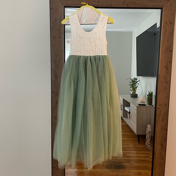 Dresses | Girl Peony Lace Straight Tutu Tulle Party Flower Girl Dress ...